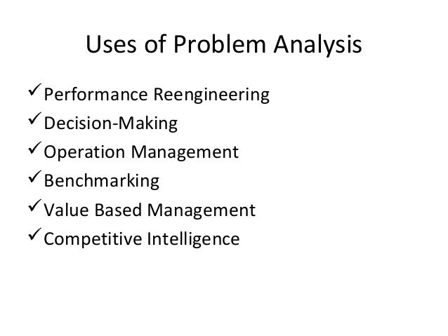 Introduction To Problem Analysis