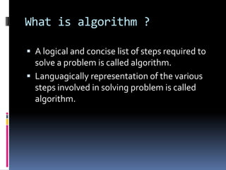 Introduction to problem solving in C
