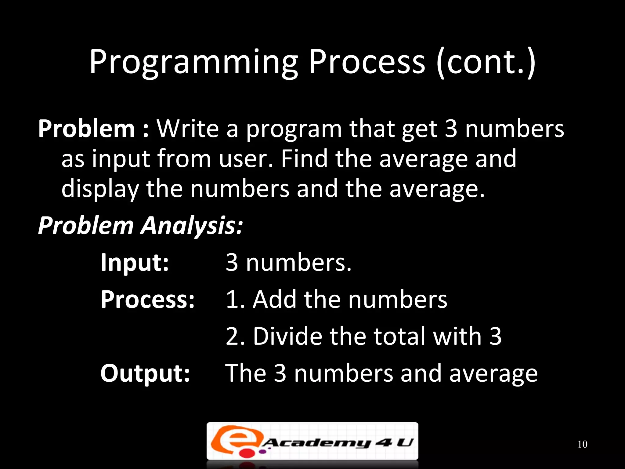 Introduction To Problem Solving In C Ppt Programming Languages