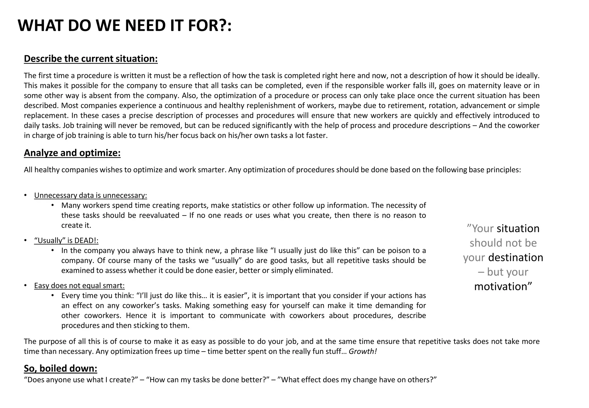 Introduction to processes and procedures | PPTX