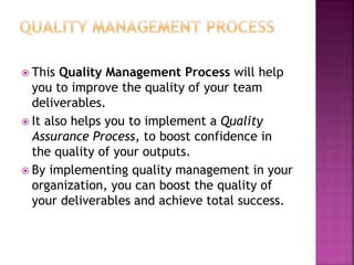 Introduction to process of quality (1) | PPTX