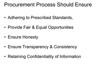 Introduction to procurement | PDF