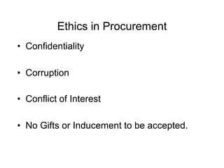 Introduction to procurement | PDF