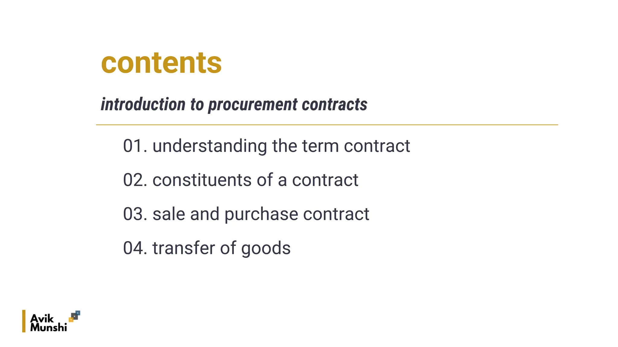 Introduction to Contracts for Procurement - Sale and Purchase | PDF