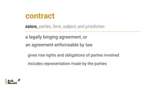 Introduction to Contracts for Procurement - Sale and Purchase | PDF