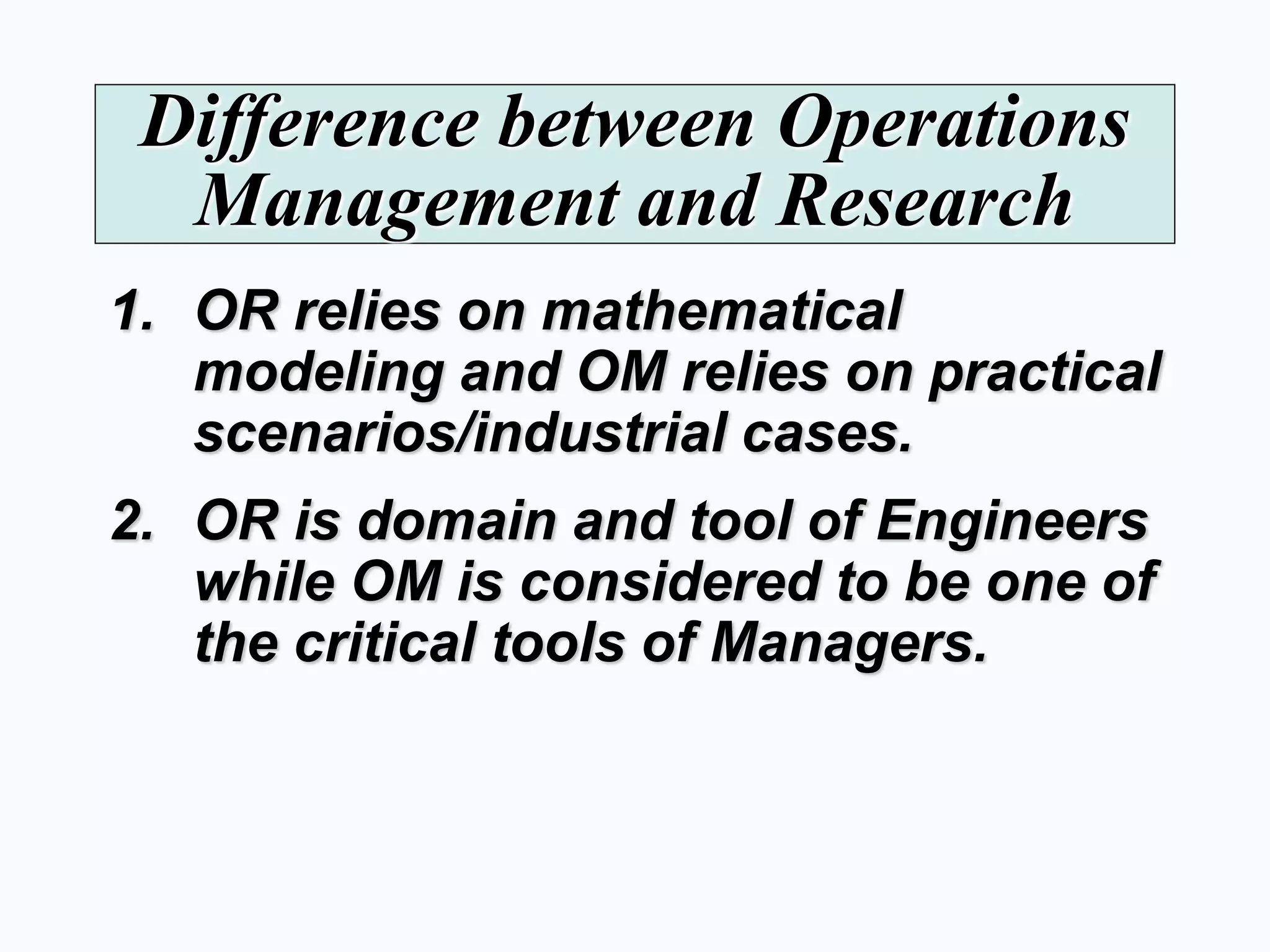 Introduction to production and operations management | PPT