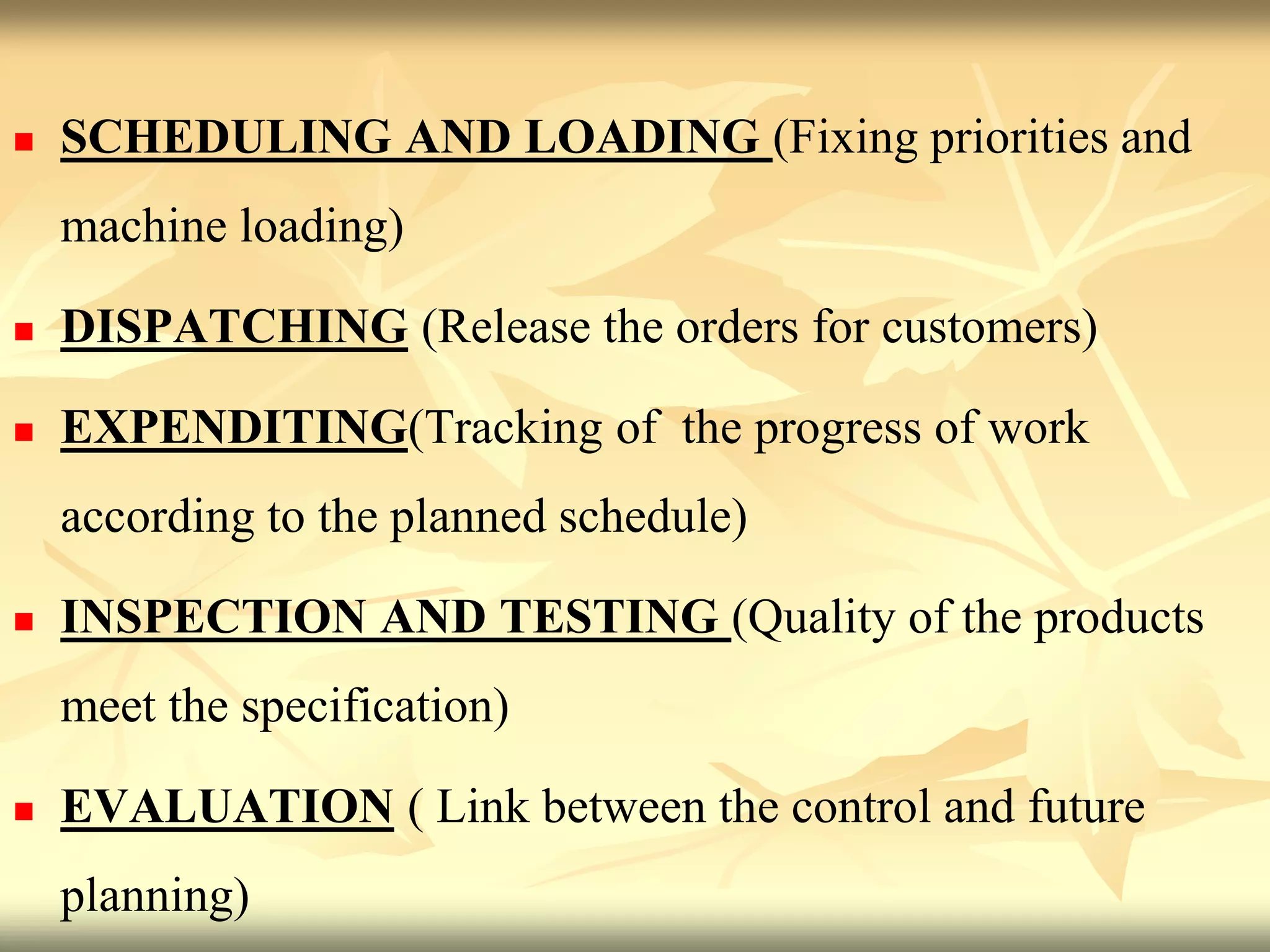 Introduction to production planning and control | PPT