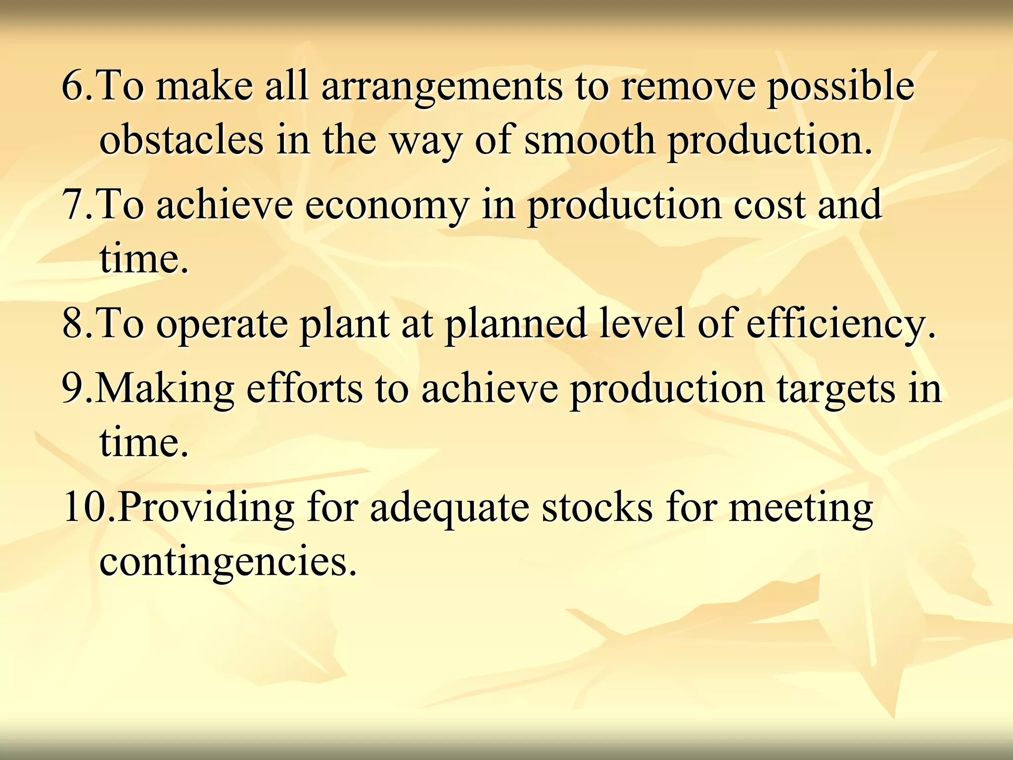 Introduction to production planning and control | PPT
