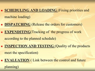 Introduction to production planning and control | PPT