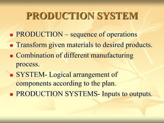Introduction to production planning and control | PPT