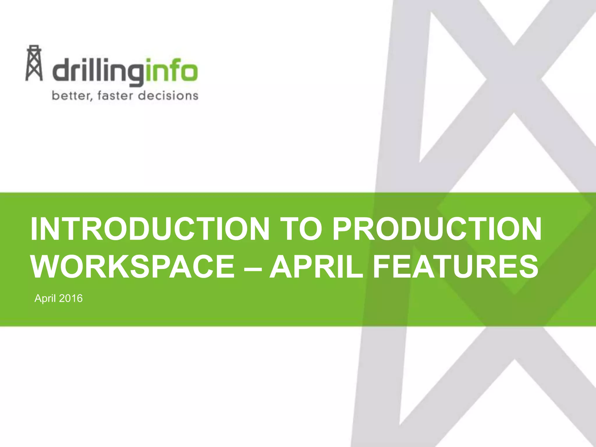 Introduction to production workspace | PPT