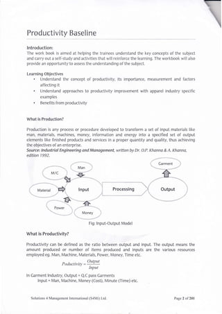 Introduction to Productivity and Quality | PDF