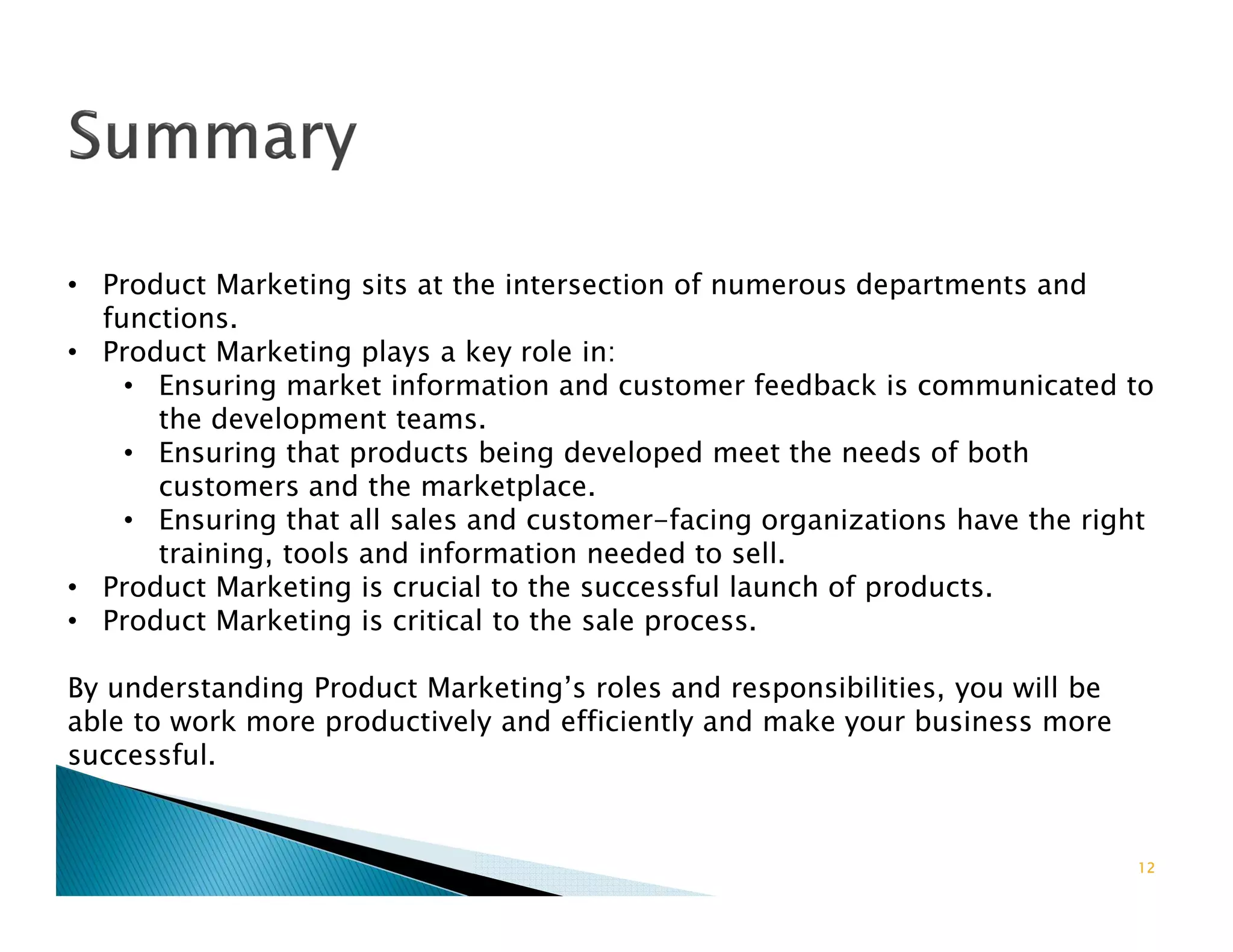 Introduction to Product Marketing | PDF