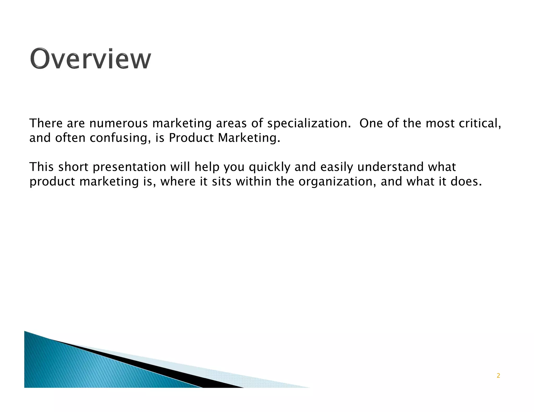 Introduction to Product Marketing | PDF