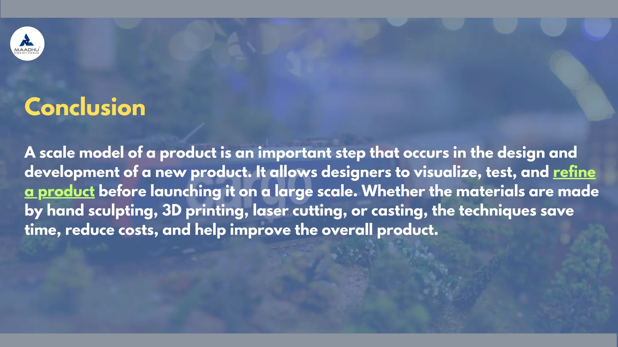 Introduction to Product Miniature Model Making Benefits & Techniques | PPT