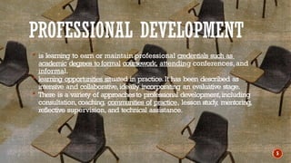 Introduction to Professional Development | PPTX