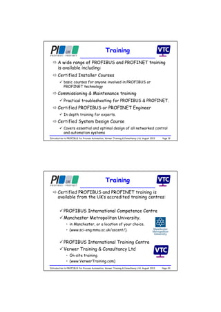 Introduction to profibus for process automation andy verwer | PDF