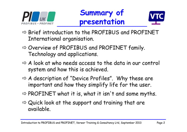 Introduction to PROFIBUS and PROFINET - andy verwer | PDF