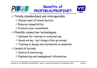 Introduction to PROFIBUS and PROFINET - andy verwer | PDF