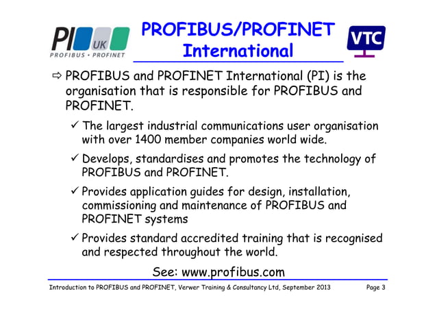 Introduction to PROFIBUS and PROFINET - andy verwer | PDF