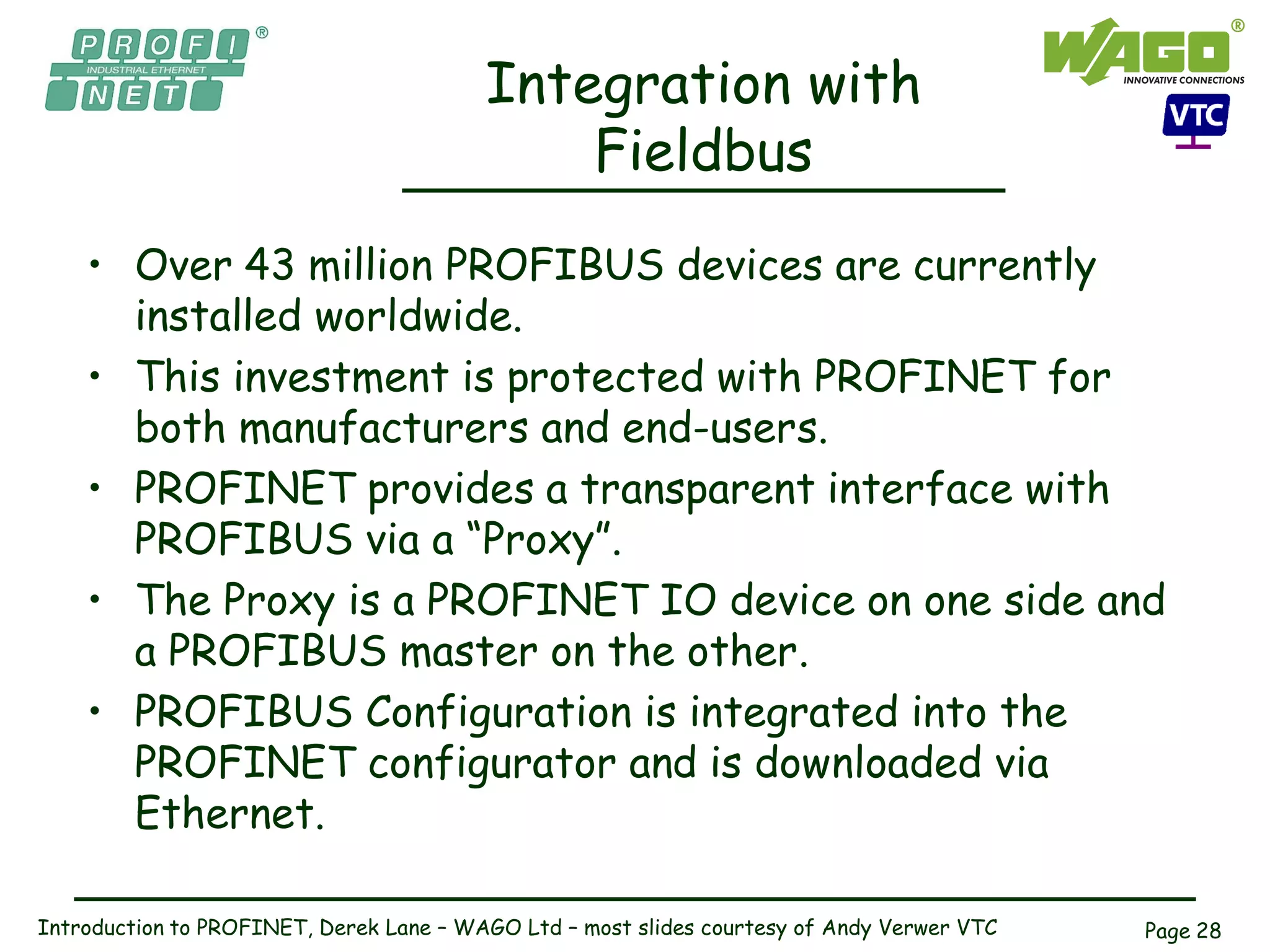 Introduction to PROFINET - Derek Lane of Wago | PDF