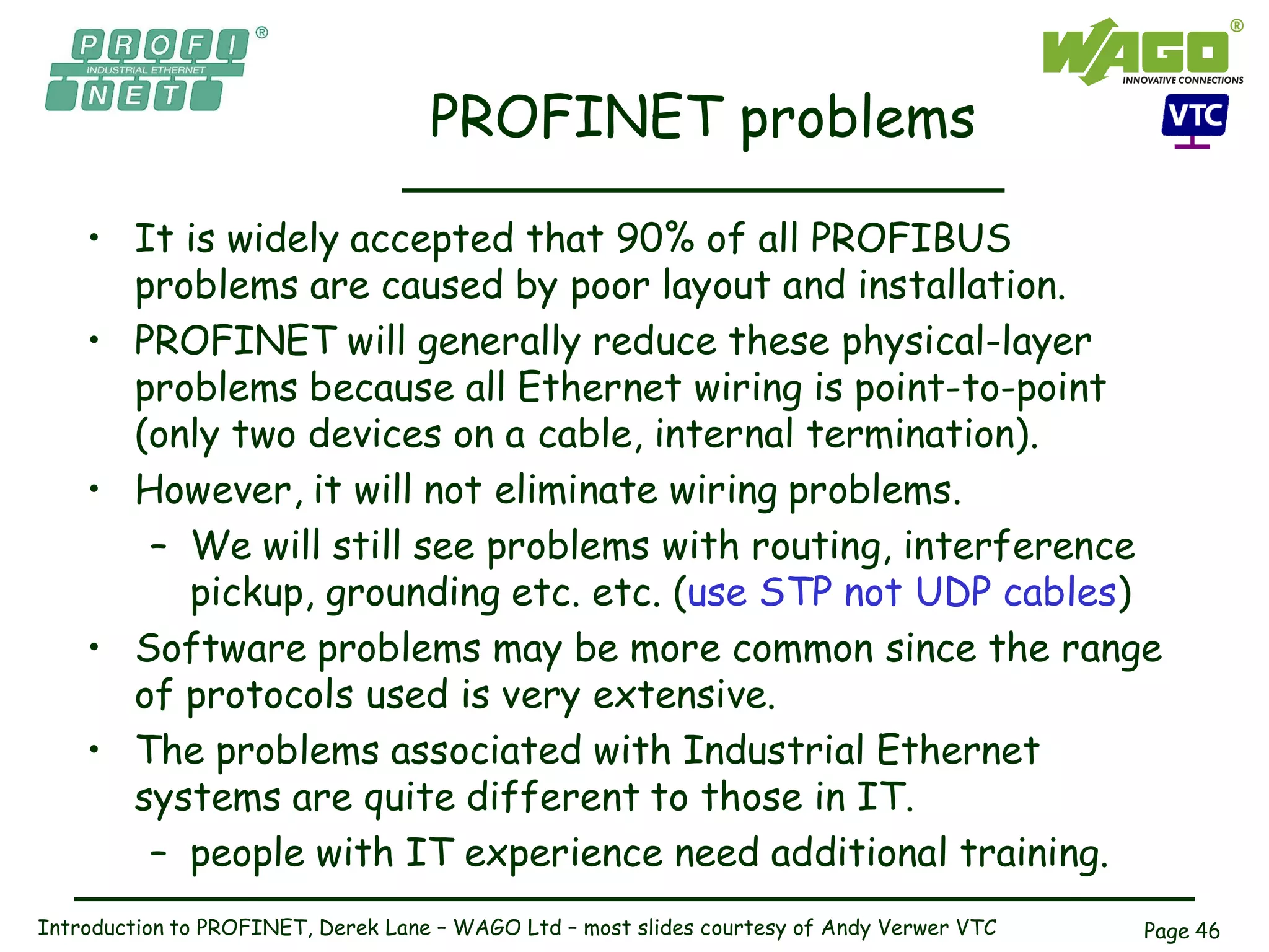 Introduction to PROFINET - Derek Lane of Wago | PDF