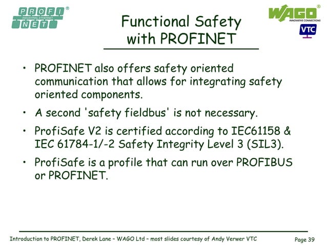 Introduction to PROFINET - Derek Lane of Wago | PDF