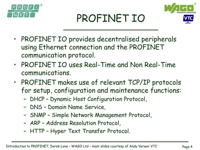 Introduction to PROFINET - Derek Lane of Wago | PDF
