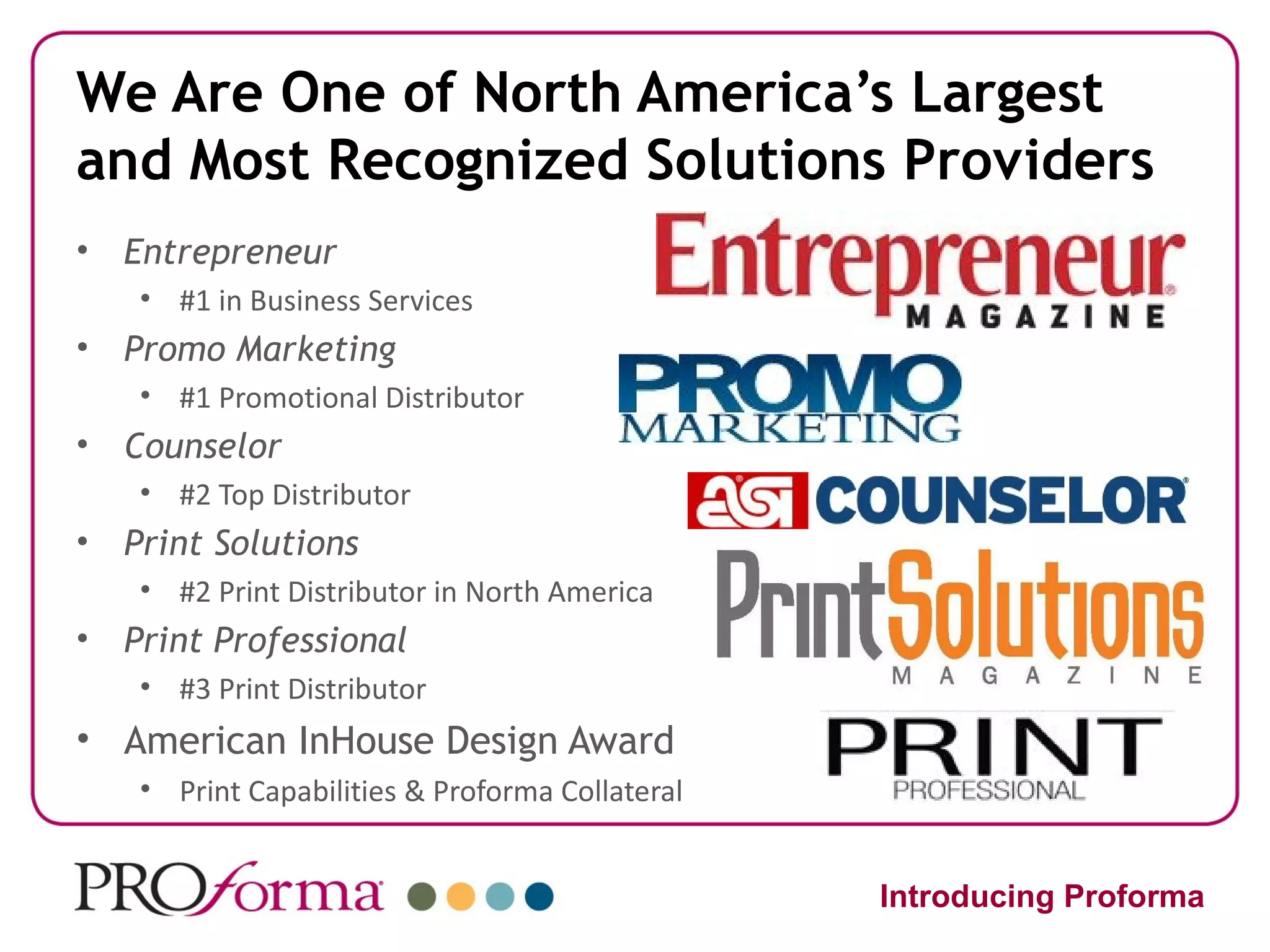 Introduction to Proforma | PPT