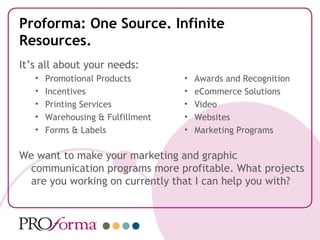 Introduction to Proforma | PPT
