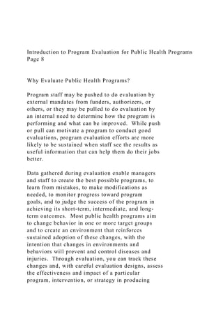 Introduction to Program Evaluation for Public Health.docx
