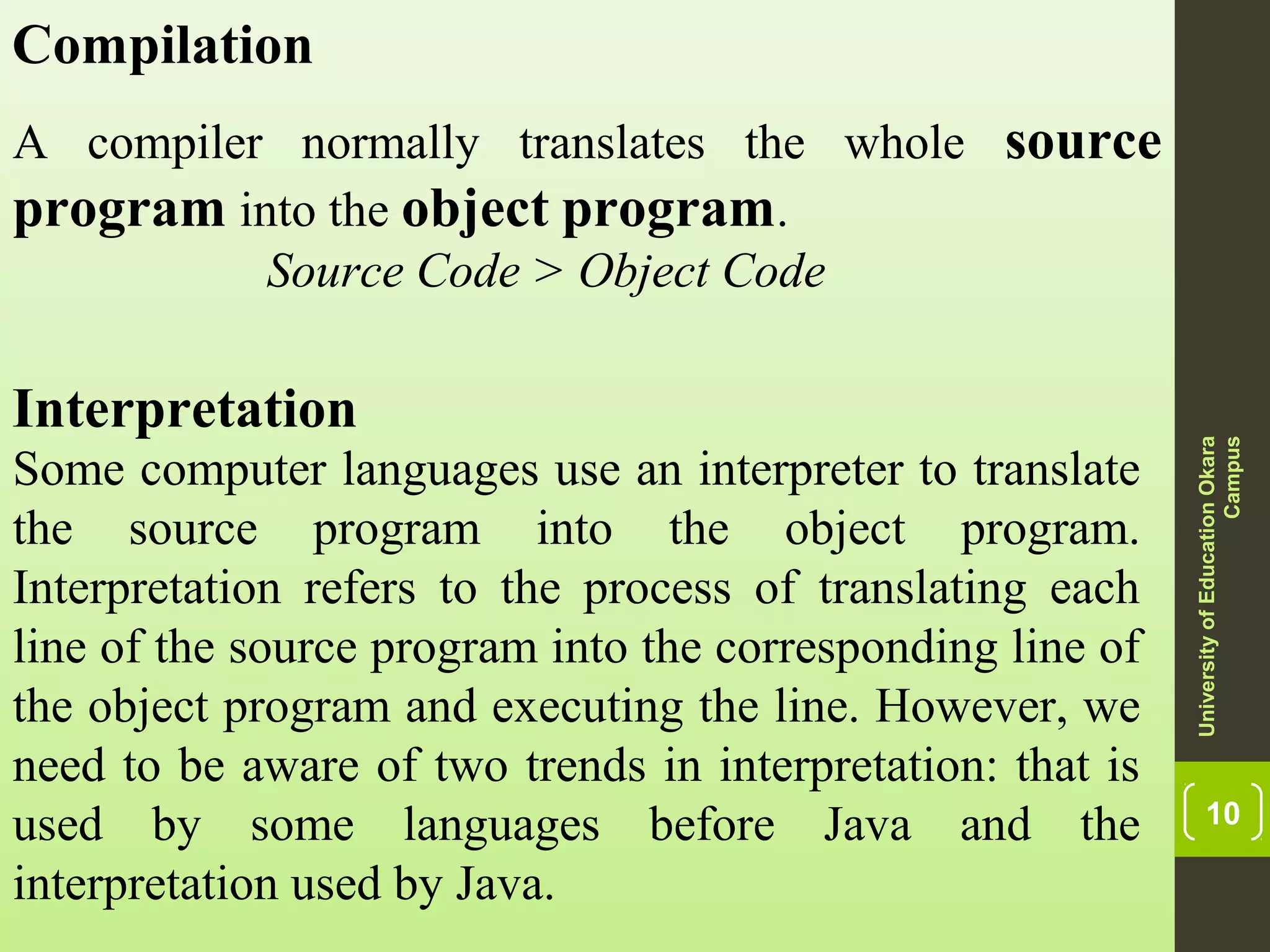 Introduction to programming languages part 1 | PPT