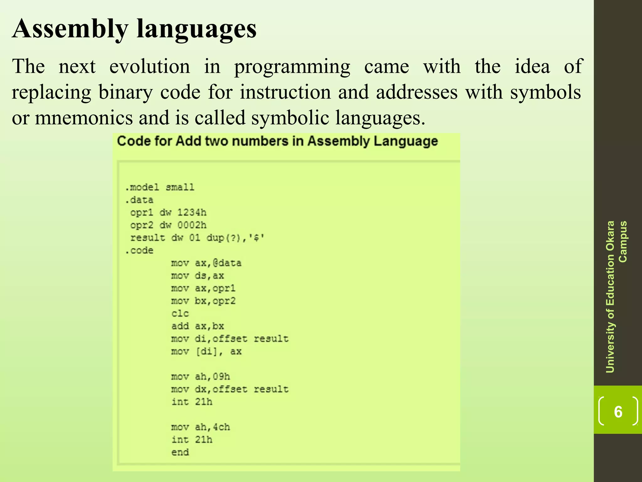 Introduction to programming languages part 1 | PPT