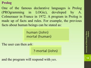 Introduction to programing languages part 2 | PPT