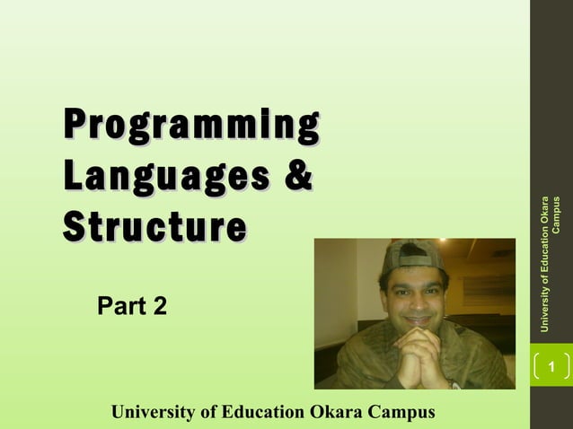 Introduction to programming languages part 2 | PPT