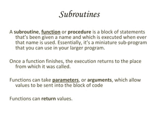 Introduction To Programming | PPT