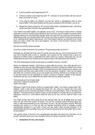 Introduction to programming | DOC