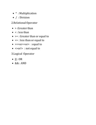 Introduction to programming | DOCX | Programming Languages | Computing