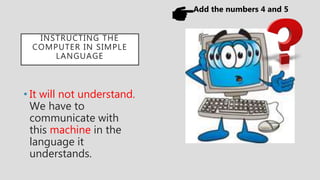 Introduction to programming | PPTX
