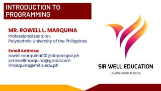 Introduction to Programming and Languages.pdf