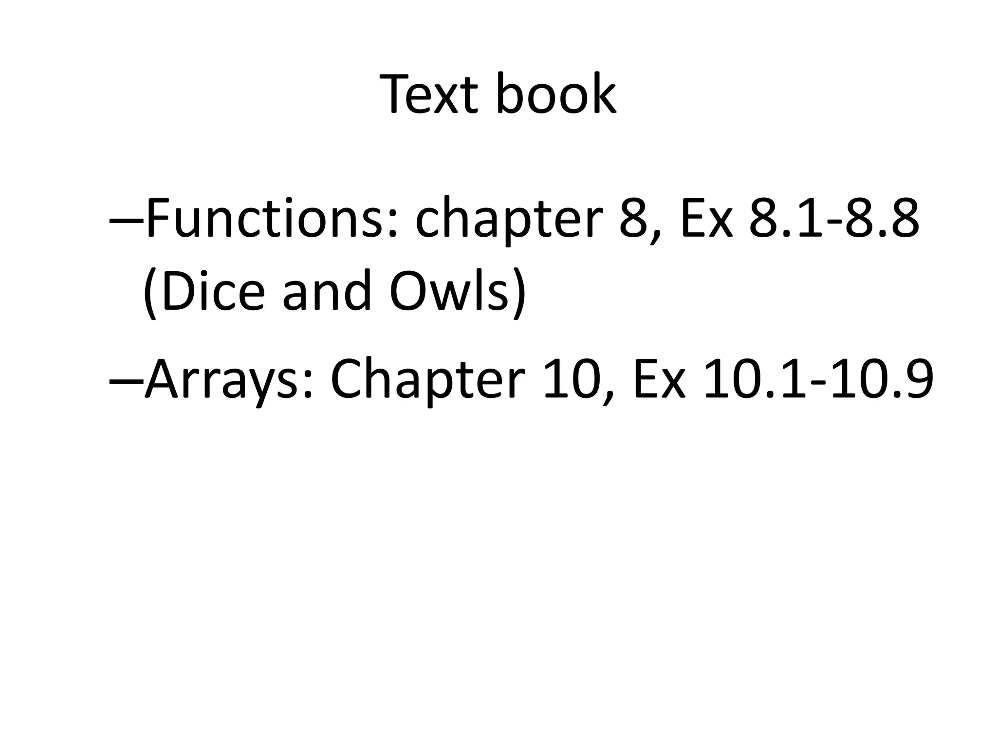 Introduction to programming class 11 exercises | PDF | Programming Languages | Computing