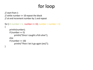 Introduction to programming - class 4 | PPT