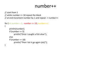 Introduction to programming - class 4 | PPT