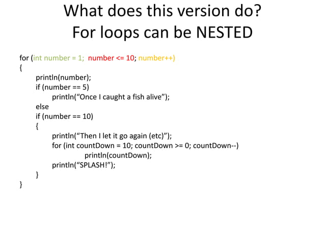 Introduction to programming - class 4 | PPT