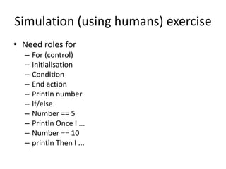 Introduction to programming - class 4 | PPT