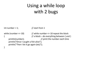 Introduction to programming - class 4 | PPT
