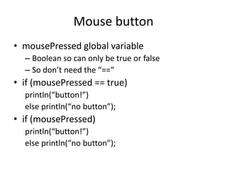 Introduction to programming - class 5 | PPT