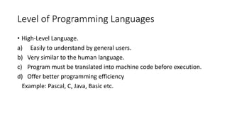Introduction to programming c | PPT