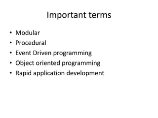 Introduction to programming concepts | PPTX | Programming Languages ...