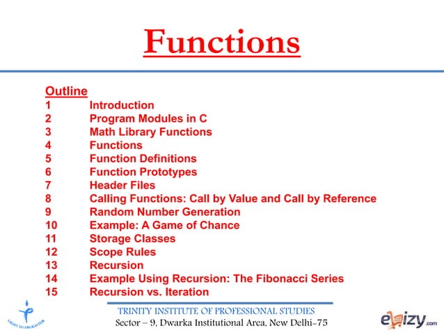 Introduction to programming language using c | PPT